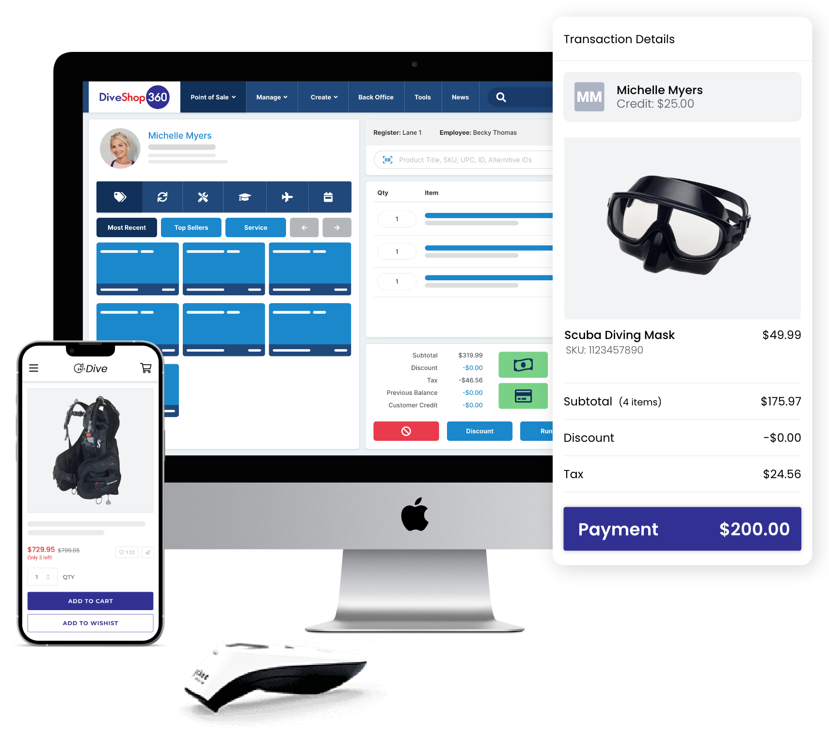Dive Shop Point of Sale (POS) Solution | Dive Shop 360